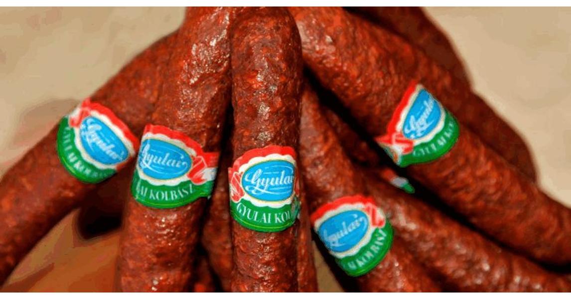 Gyulai kolbász vg kb. 250g/pár Gyula (2,5kg/#) a KolbászPosta webáruház ...